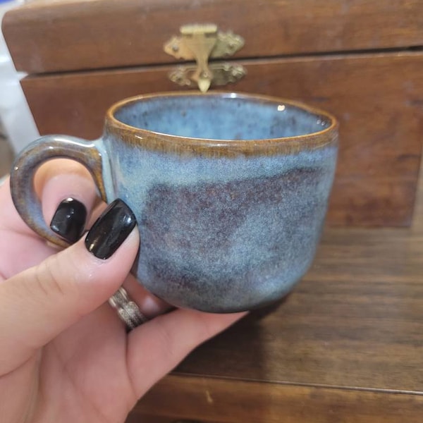 Stoneware One-finger Espresso Mug - Etsy