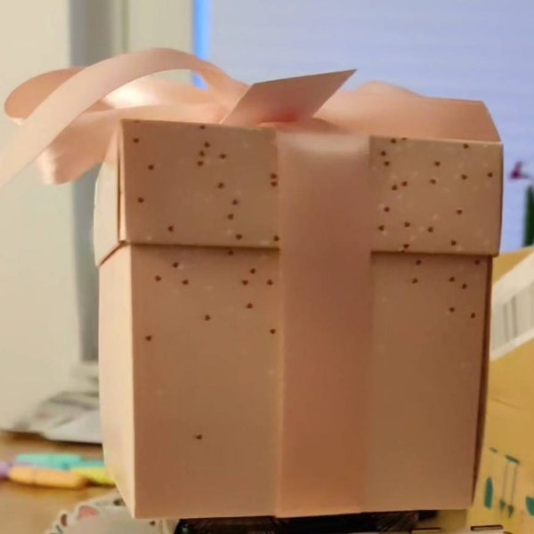 Birthday Gift, Explosion Box Pink, Gift for Girlfriend, Wedding Gift ...
