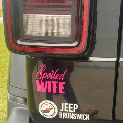Spoiled Wife Vinyl Decal Funny Car Window Sticker Gifts for - Etsy