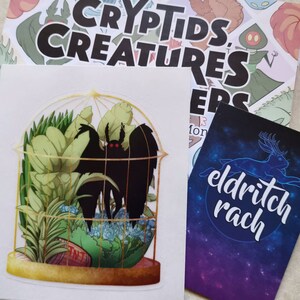 Mothman Terrarium Sticker - Etsy