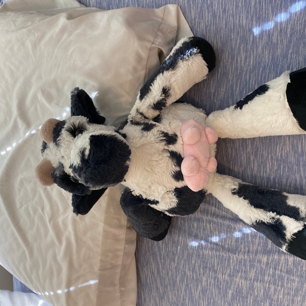 Plush Cow, Handmade Plush Cow, Cattle, Handmade Cow Stuffed Animal ...