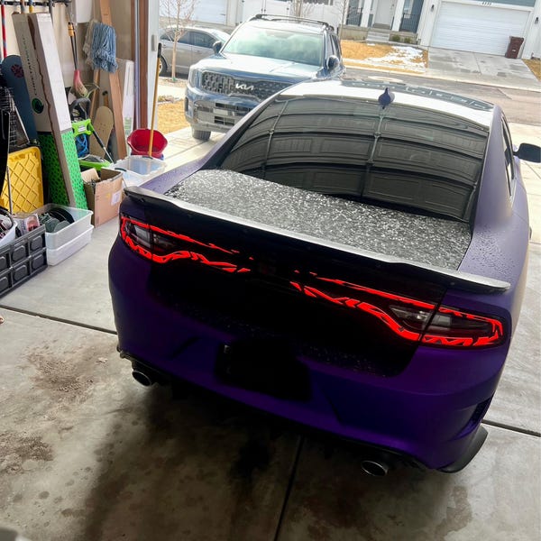 For 2014 - 2023 Durango Tail Light Race Race Track Precut Overlay Rear ...