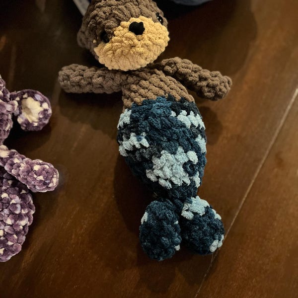 Magnus Manatee Merpet Amigurumi Pattern, Crochet Manatee and Merpet ...