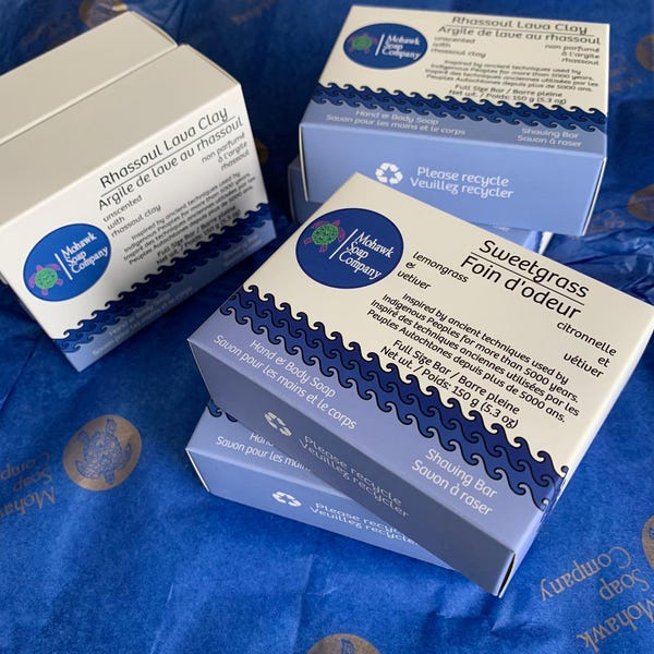 Indigenous Soap Gift Set | Two Large Bars, Crocheted Cotton Washcloth ...