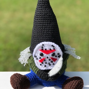 Creepy Gnome With Machete Crochet Pattern Horror Tutorial Gonk Pattern ...