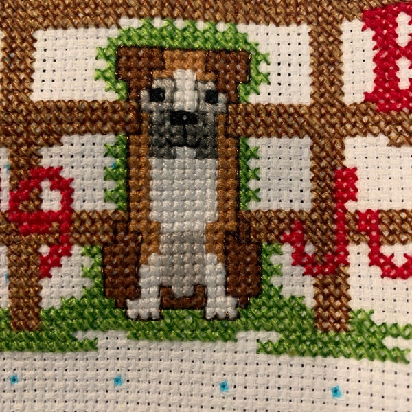 Boxer Cross Stitch Pattern - Etsy