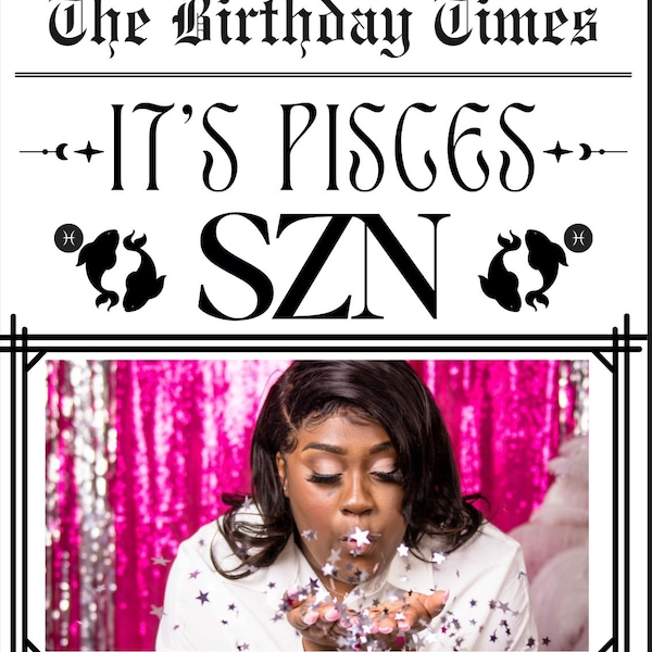 Editable Magazine Birthday Invitation Template, Birthday Magazine Canva ...