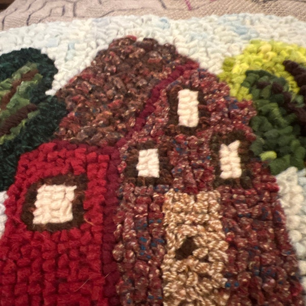 Here Comes Santa Joan Moshimer's Studio,rug Hooking Pattern Only on ...