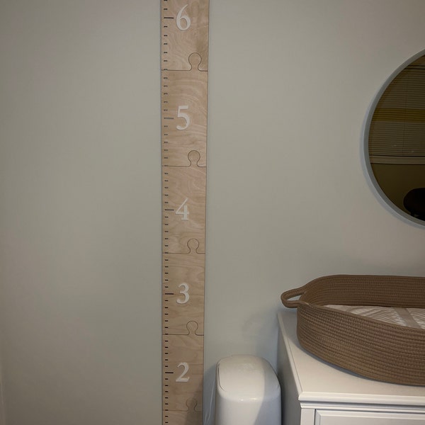 Growth Chart Ruler 3D | Playroom Decor | Wood Growth Chart | 1st ...