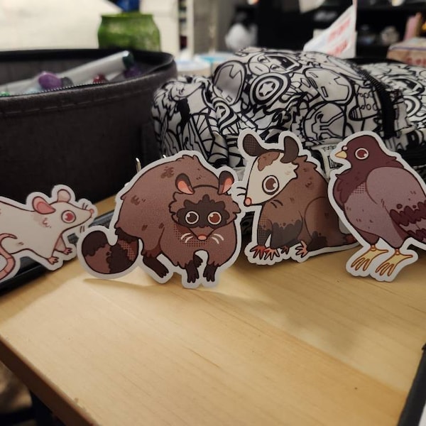 Pretty Pests Sticker Series - Cute Waterproof Vinyl Stickers - Etsy