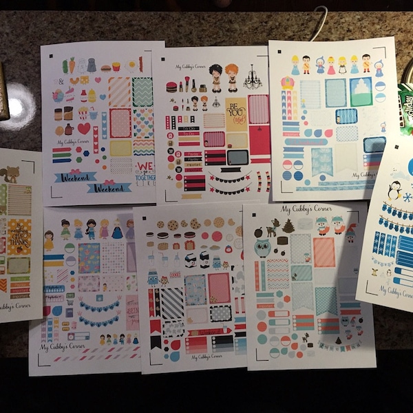 Fall Friends Weekly Planner Stickers Set - for Use With Erin Condren ...