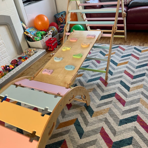 Wooden Balance Beam, Montessori Balance, Stepping Stones for Kids ...