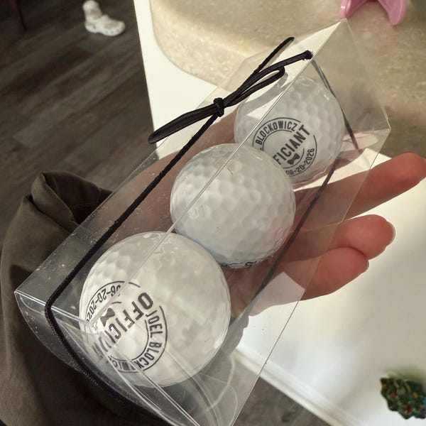 Officiant Gift, Gift for Officiant, Pastor Gift, Custom Golf Ball ...