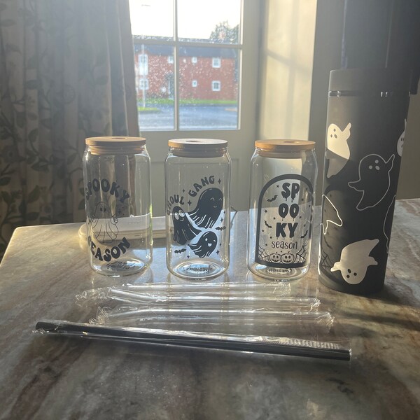 Spooky Season Libbey Glass, Halloween Beer Can Glass, Cute Halloween ...