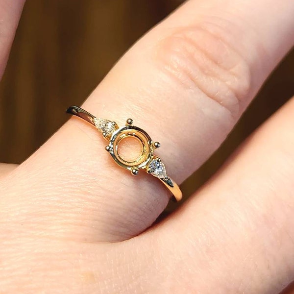 DIY Solid Gold Breastmilk Ring, Multi-birthstone Stackable Classic ...