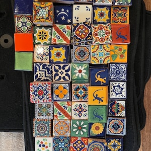 100 Mexican Tile Talavera 2 x 2 | Etsy