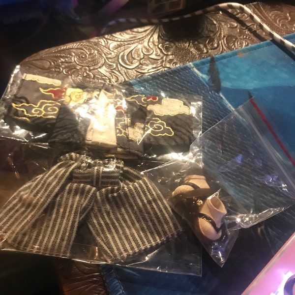 Obitsu11 Doll Clothes Japanese Kimono Set for OB11,1/12 BJD SD Doll ...