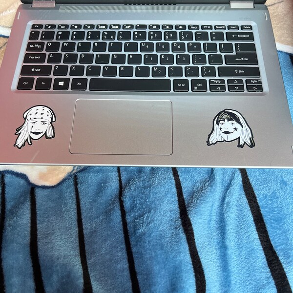 Garden Inspired 2pc Stickers, Music Stickers, Band Stickers, Punk Clown ...