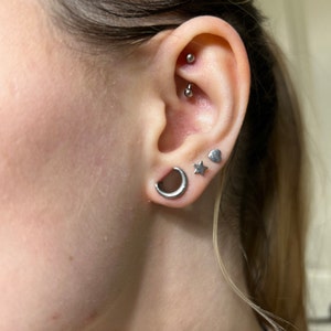 Heart Ear Gauges,flower Ear Plugs,2g-5/8''ear Stretchers,gauge & Plug ...