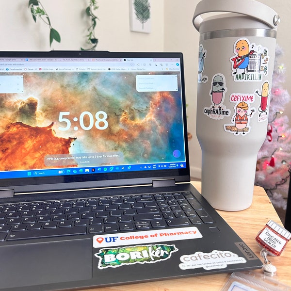 Chemistry Stickers for Laptop, Science Sticker for Students, Cute ...