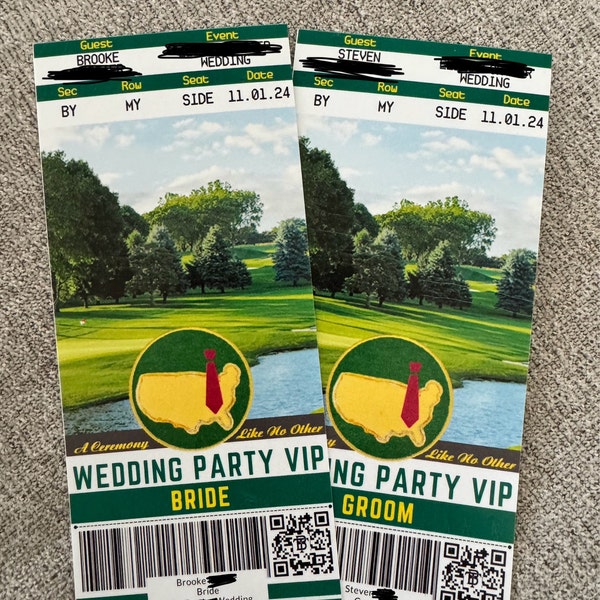 Groomsmen Proposal Ticket Golf – Personalized Masters Groomsmen Gift ...