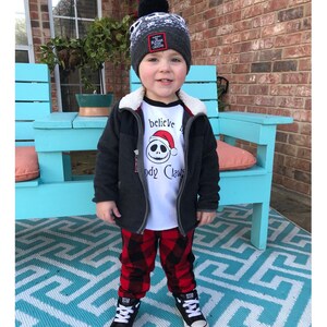 Red Buffalo Plaid Flannel Boy Pants Toddler Pants Fall Winter Boy Pants ...