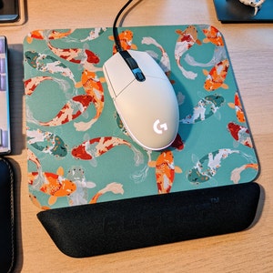 Mouse Pad Koi Fish Mouse Pad Mouse Pad Office Mouse Pad Personalized ...