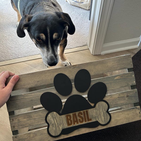 Large Personalized Dog Toy Basket Gift for Dog Lover Personalized Dog ...