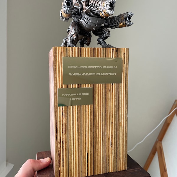 Personalised Engraved Trophy Plate, Metal Engraved Plate Personalised ...