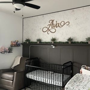 Landon Boy Baby Name Sign for Nursery Decor Custom Wooden Nursery ...