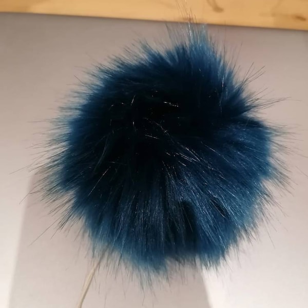 Faux Fur Pom Pom - Candy Pink - Removable - Detachable - Pom Poms for ...