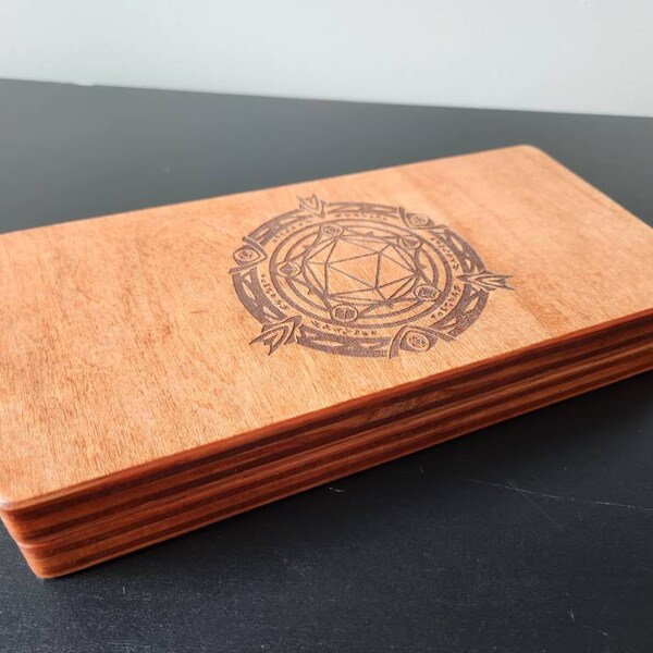 Personalized Engraved Wood Dungeon Master Screen With Custom Side ...