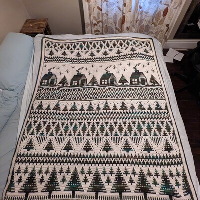 Berber Afghan Overlay Mosaic Crochet PATTERN ONLY Digital - Etsy