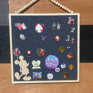 Minimalist Disney Magic Kingdom Inspired Pin Board Natural - Etsy