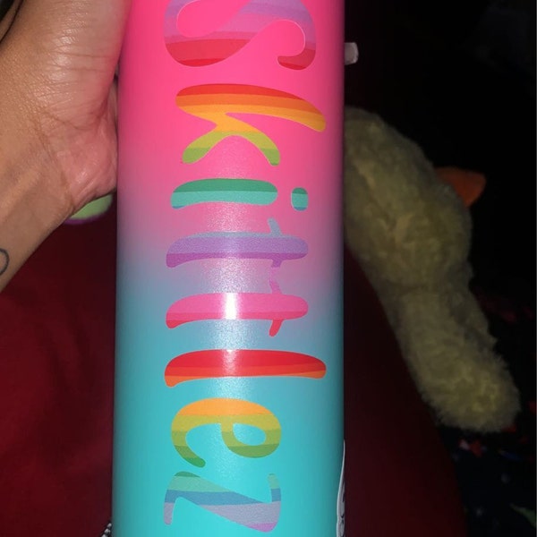 RAINBOW NAME DECAL | Rainbow Name Sticker | Rainbow Decal | Rainbow ...