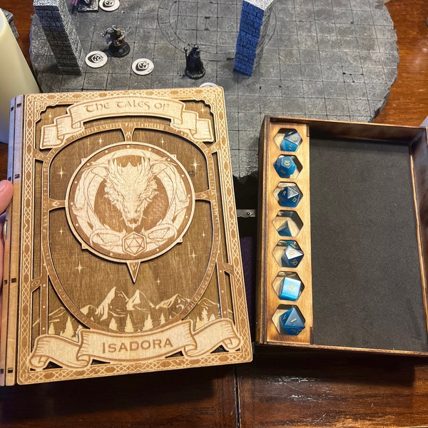 Bookbox With Character Sheet, Dicebox and Storage for Your Rpg Needs AI ...