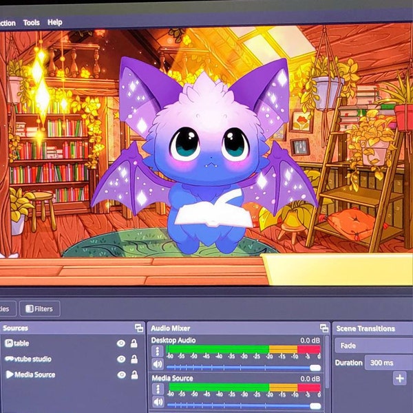 Premade Vtuber Model - Vampire Bat Live2d - Halloween Bat Avatar ...