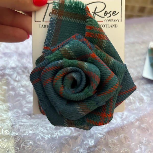 Love of Scotland Tartan Stem Rose - Etsy