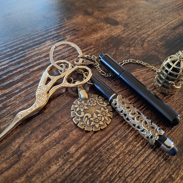 Chatelaine Tools - Gift Sets of 3,4, or 7 Victorian Needlework Tools ...