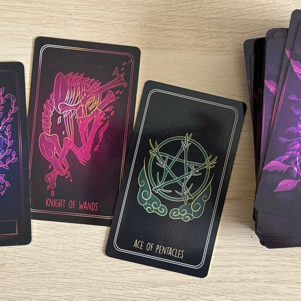 Bone Tarot Deck – Animal Tarot Cards With Guidebook - Etsy