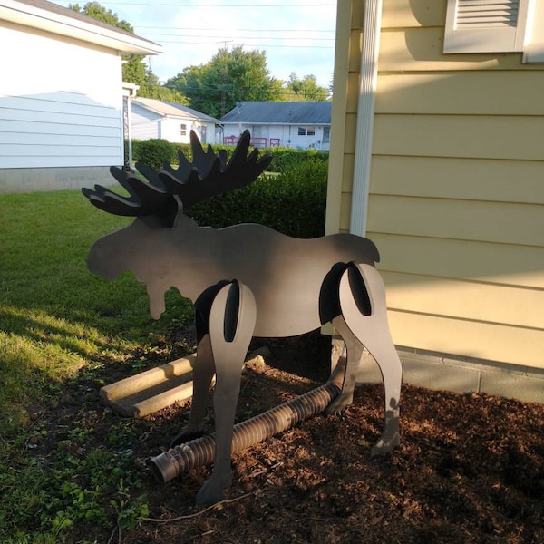 All-weather Large Black Moose Yard Display - Etsy
