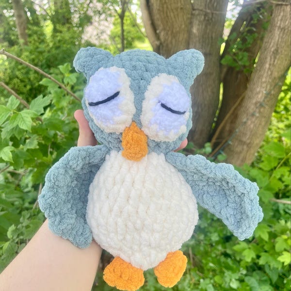 Pattern: Oakley the Owl Snuggler Pattern, Crochet Owl, Crochet Pattern ...
