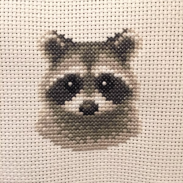 Raccoon Cross Stitch Pattern PDF Bundle - Set of 3 Raccoon Patterns ...