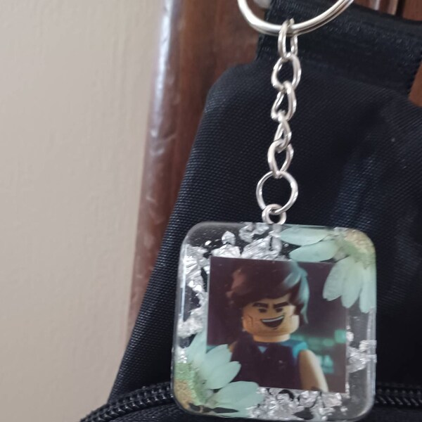 Custom Anime Resin Photo Keychain Custom KPOP Resin Photo Keychain ...