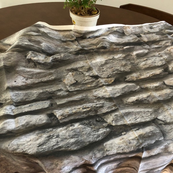 Stone Fabric - Stone Walled by Peacoquettedesigns - Faux Stone Rock ...