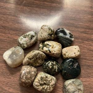 Ocean Jasper Tumbled Gemstones-tumbled Ocean Sea Jasper-polished Ocean ...