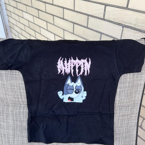 Bluey Metal Shirt, Black Metal, Goth Disney, Deathmetal, Blegh, Dead ...