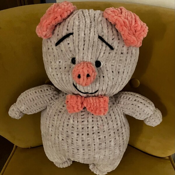 Pig Knitting Pattern: Toy Animal Tutorial (PDF Pattern) - Etsy