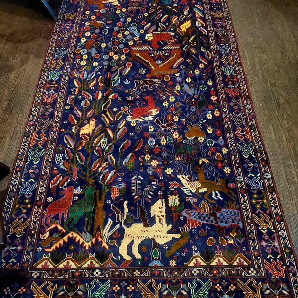 6'10 X 9'11 Ft, Nomadic Spirit Waziri Rug, Tribal Caucasian Vintage Rug ...