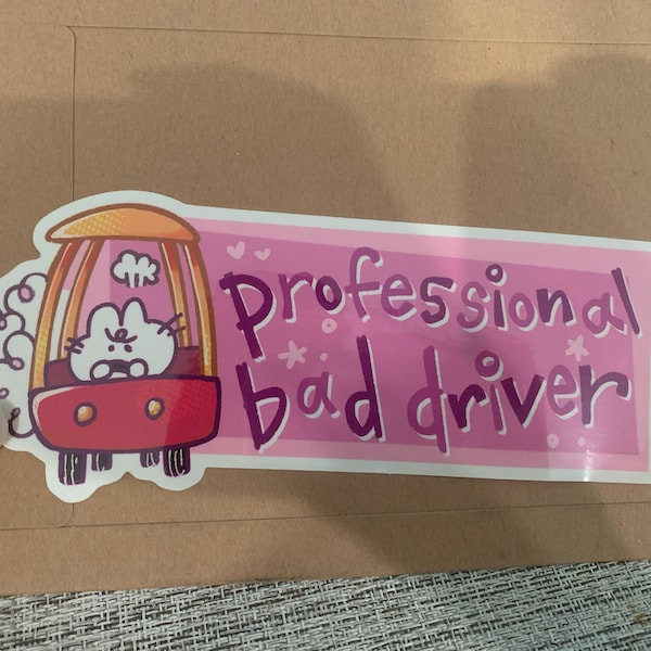 Professional Bad Driver Bumper Sticker - Etsy